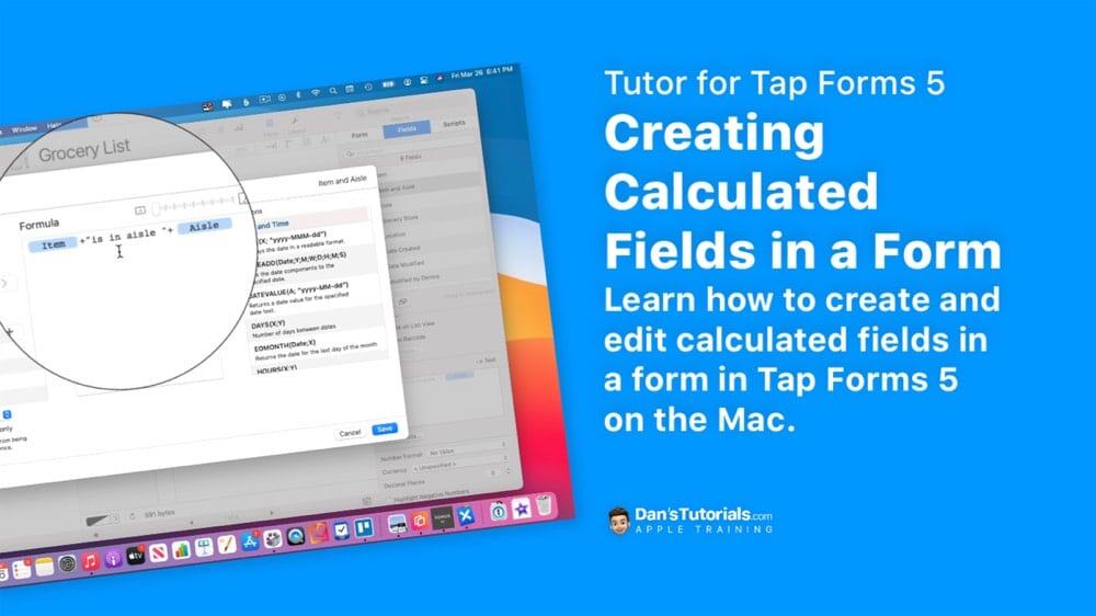 Creating Calculated Fields in a Form in Tap Forms 5 - Dans Tutorials