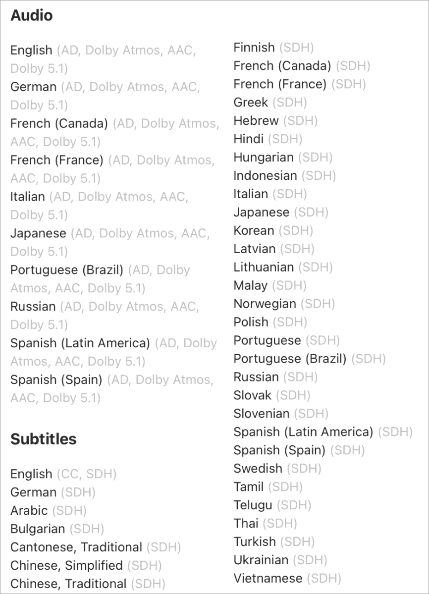 What do the accessibility symbols in Apple TV and TV apps mean? - Dans ...